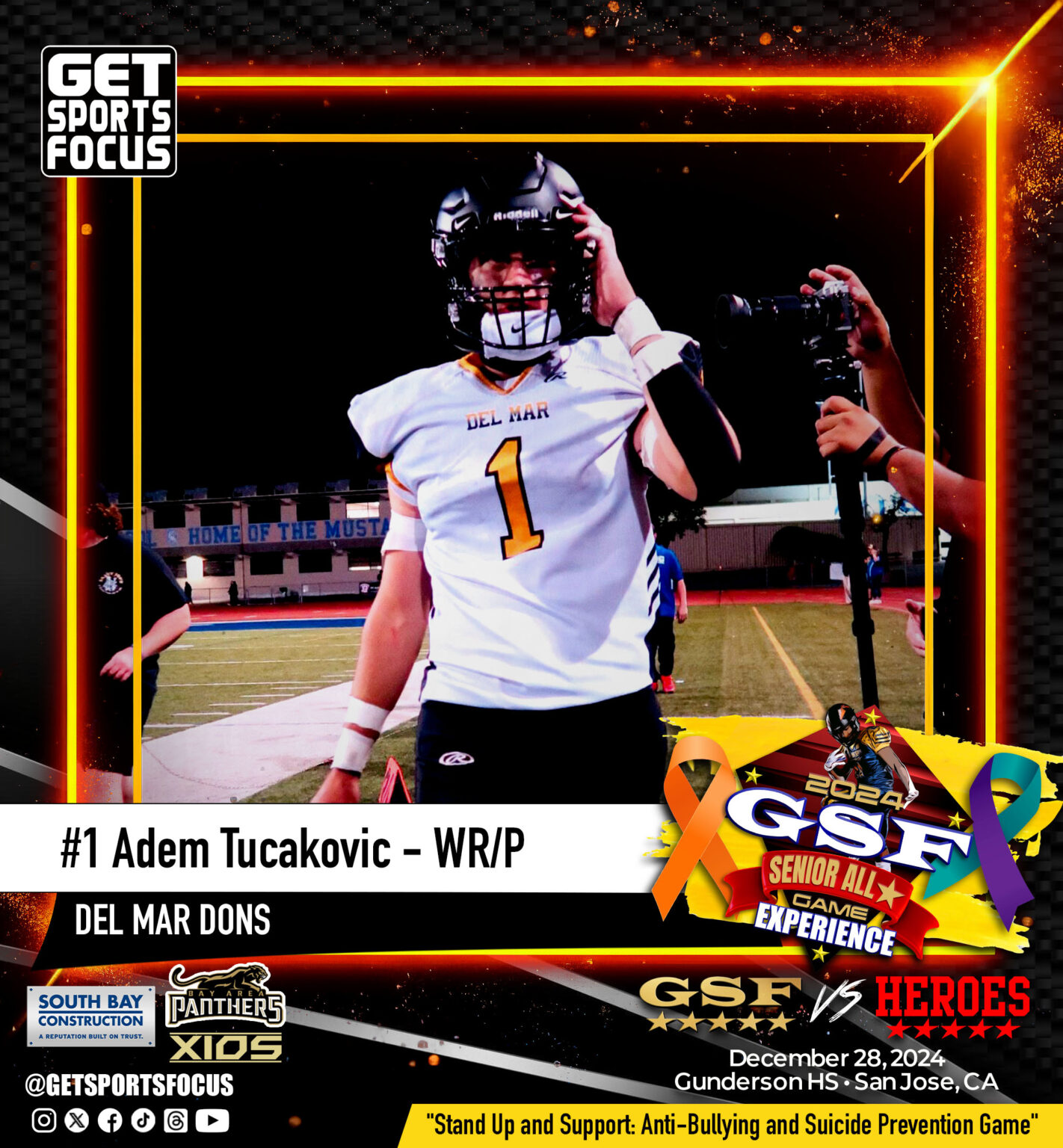 Adem Tucakovic – WR/P Del Mar Dons – GetSportsFocus