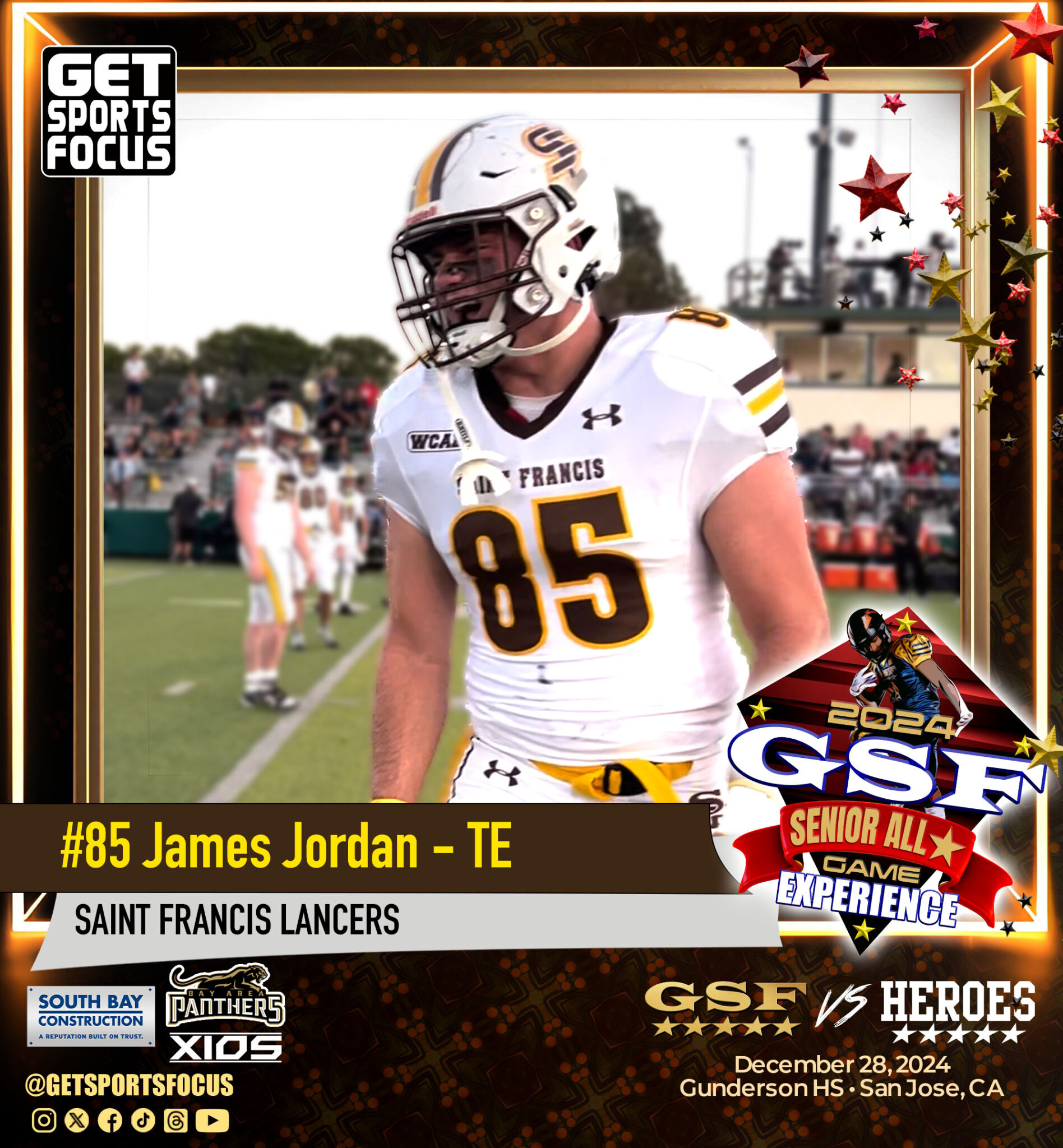 James Jordan – TE St. Francis Lancers – GetSportsFocus